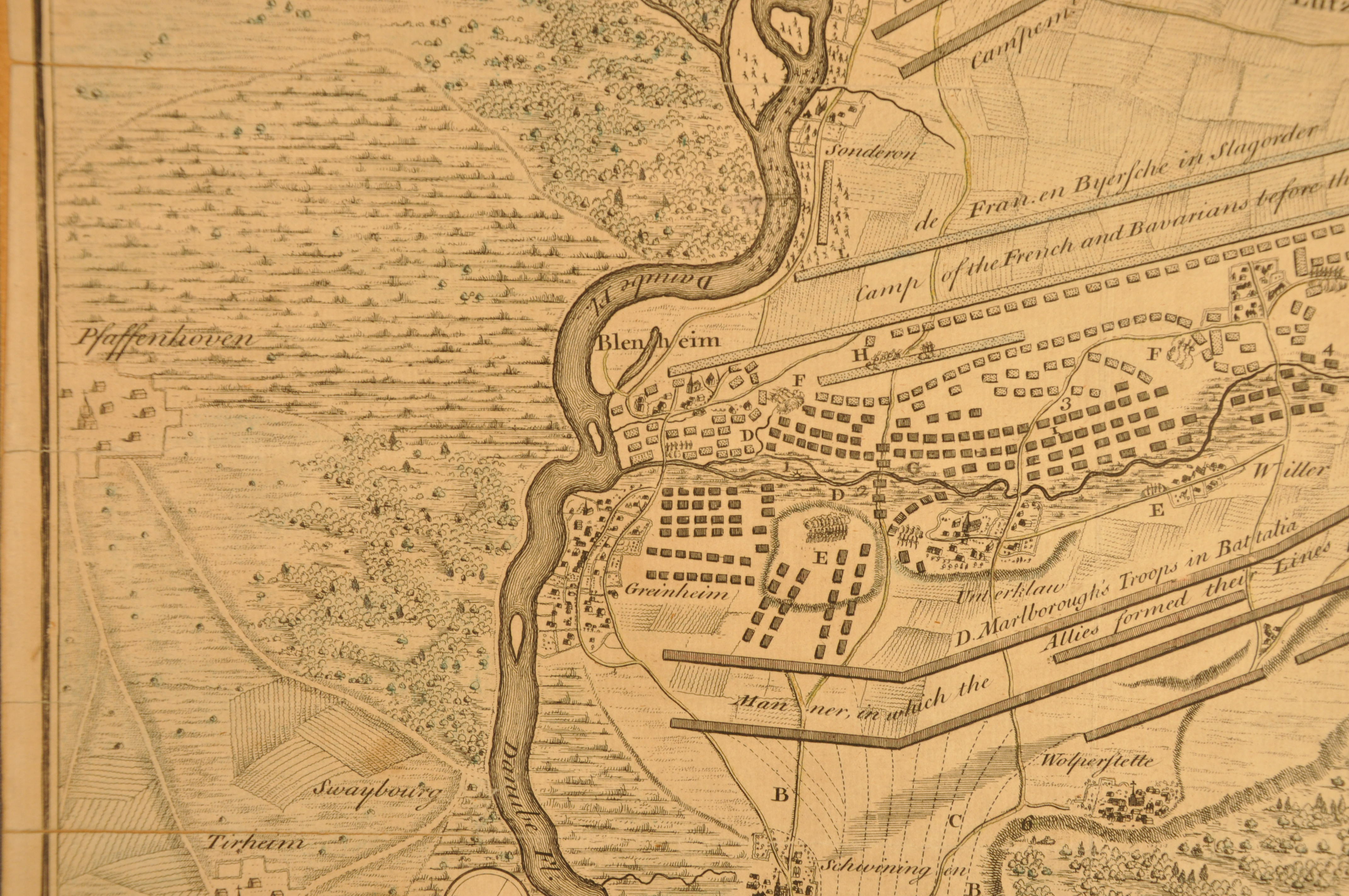 Map: Battle of Hochstet, Search the Collection, Spurlock Museum, U of I