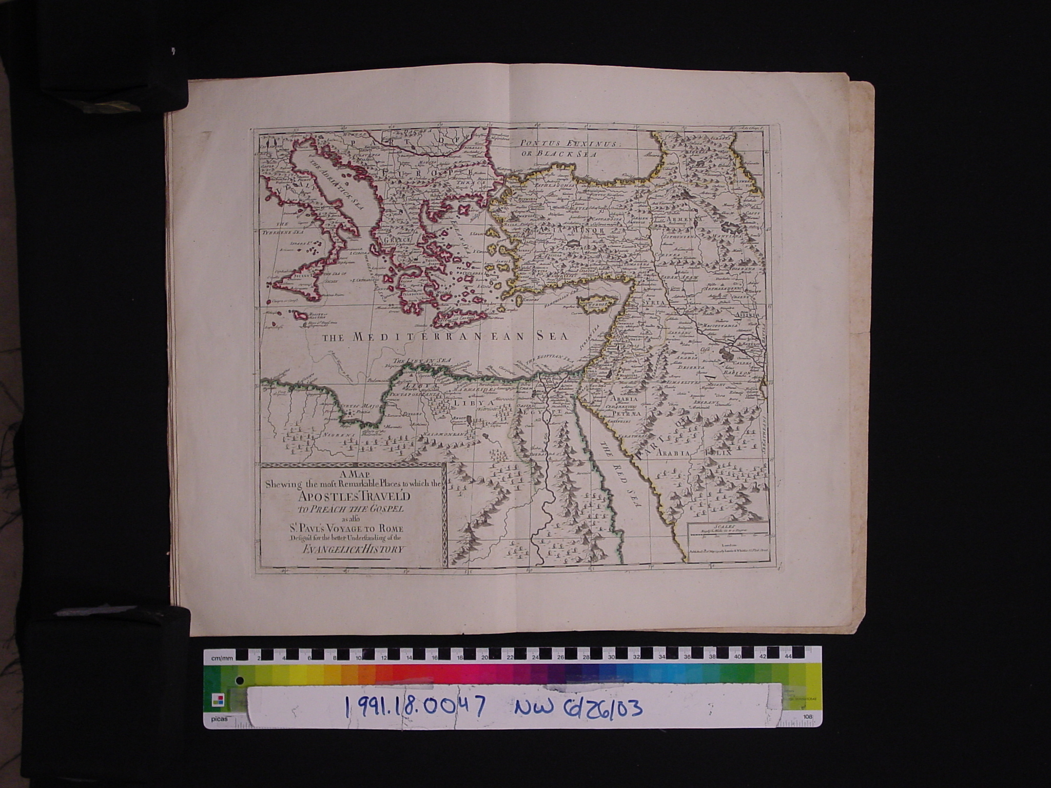 Map: Sacred Geography adapted to the Old and New Testament, Search the ...