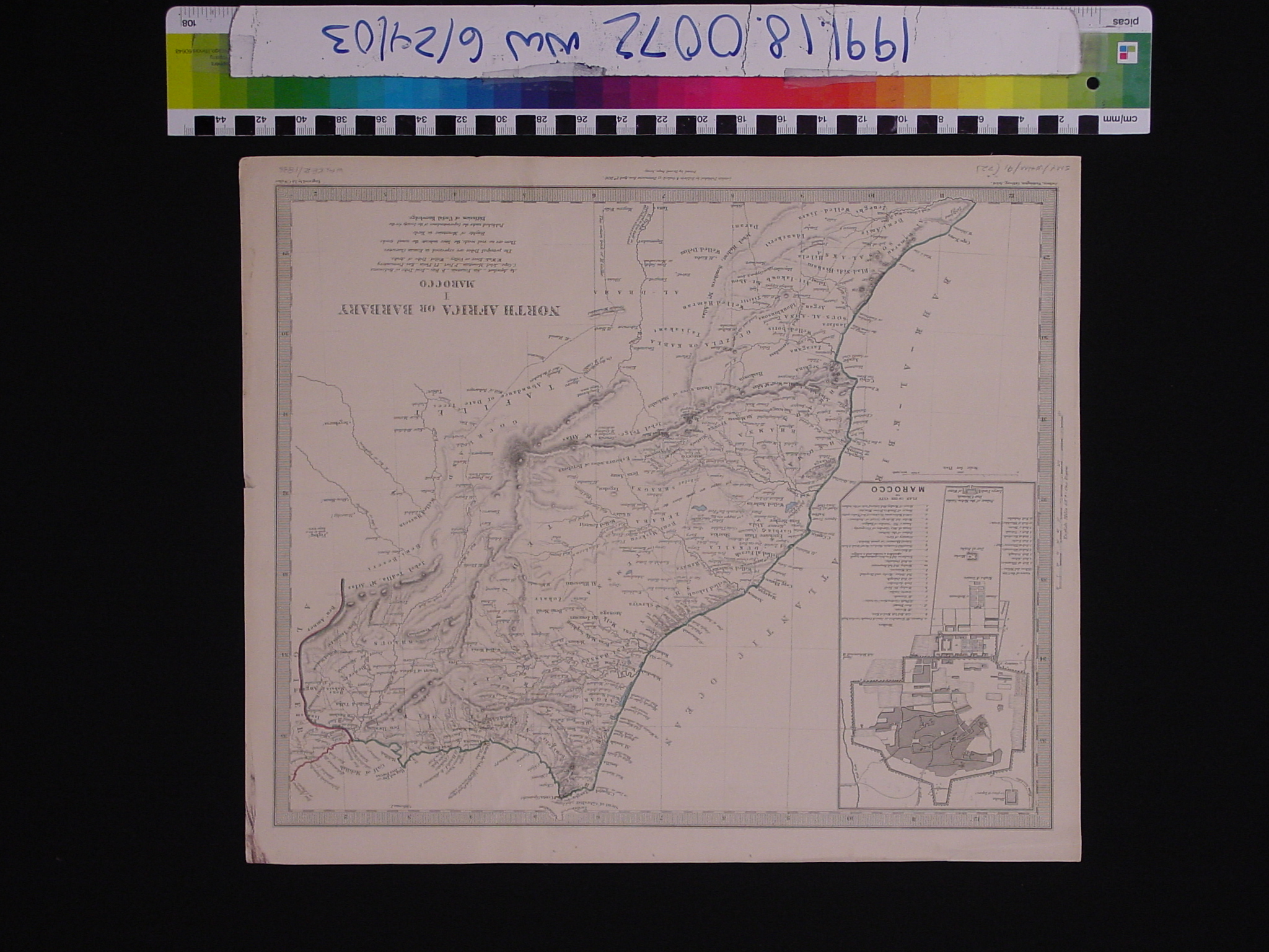 Map: Morocco, Barbary, Search the Collection, Spurlock Museum, U of I