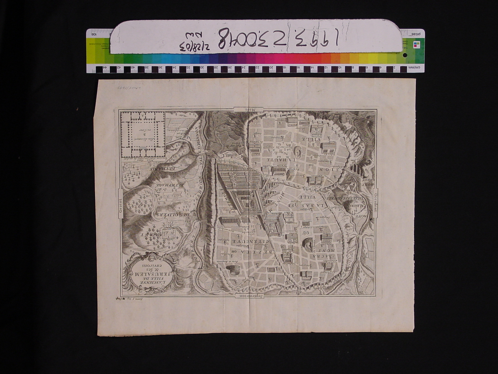 Map: Ancient City of Jerusalem, Search the Collection, Spurlock Museum ...