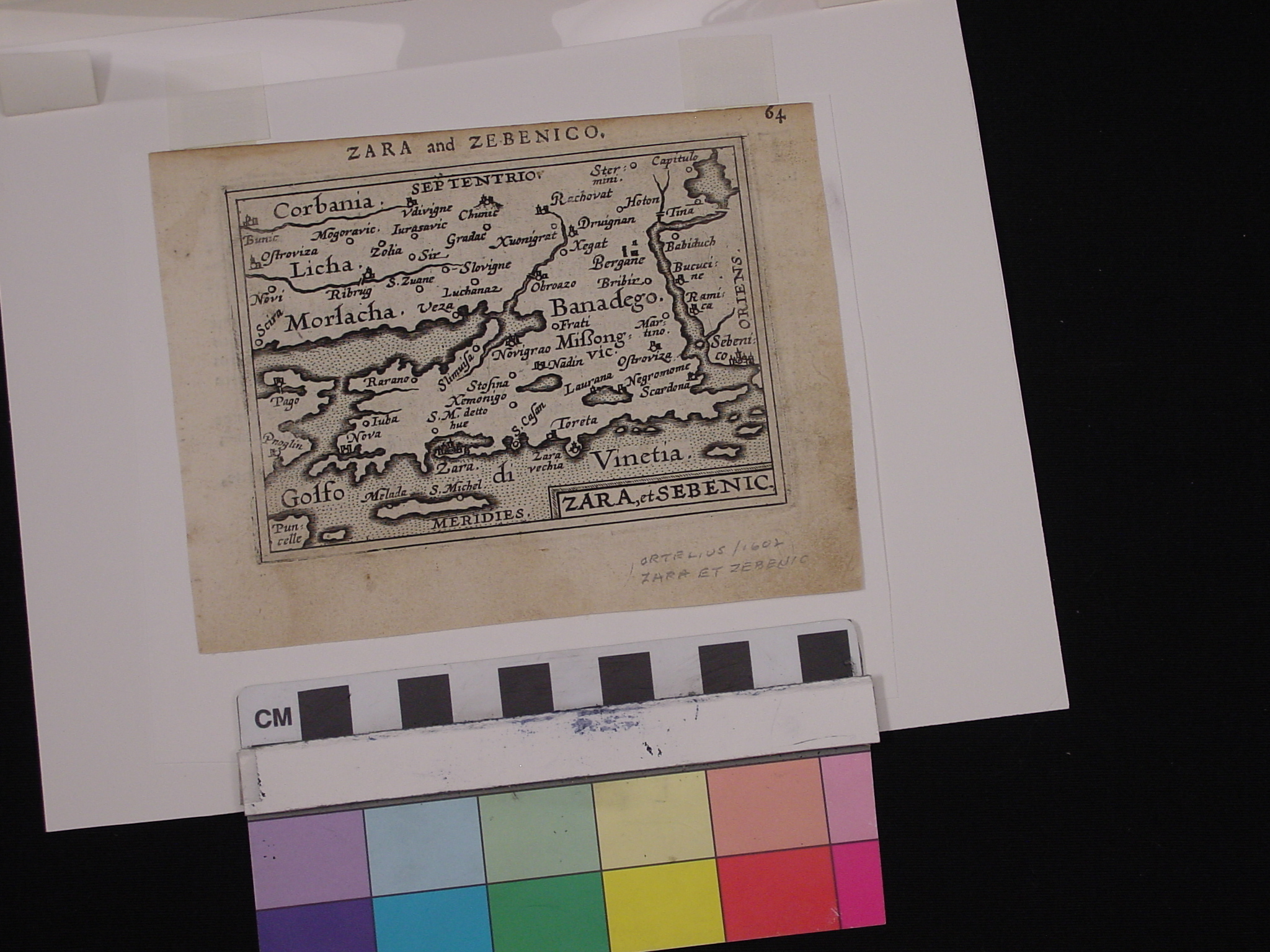 Map: Zara and Sebenic, Search the Collection, Spurlock Museum, U of I