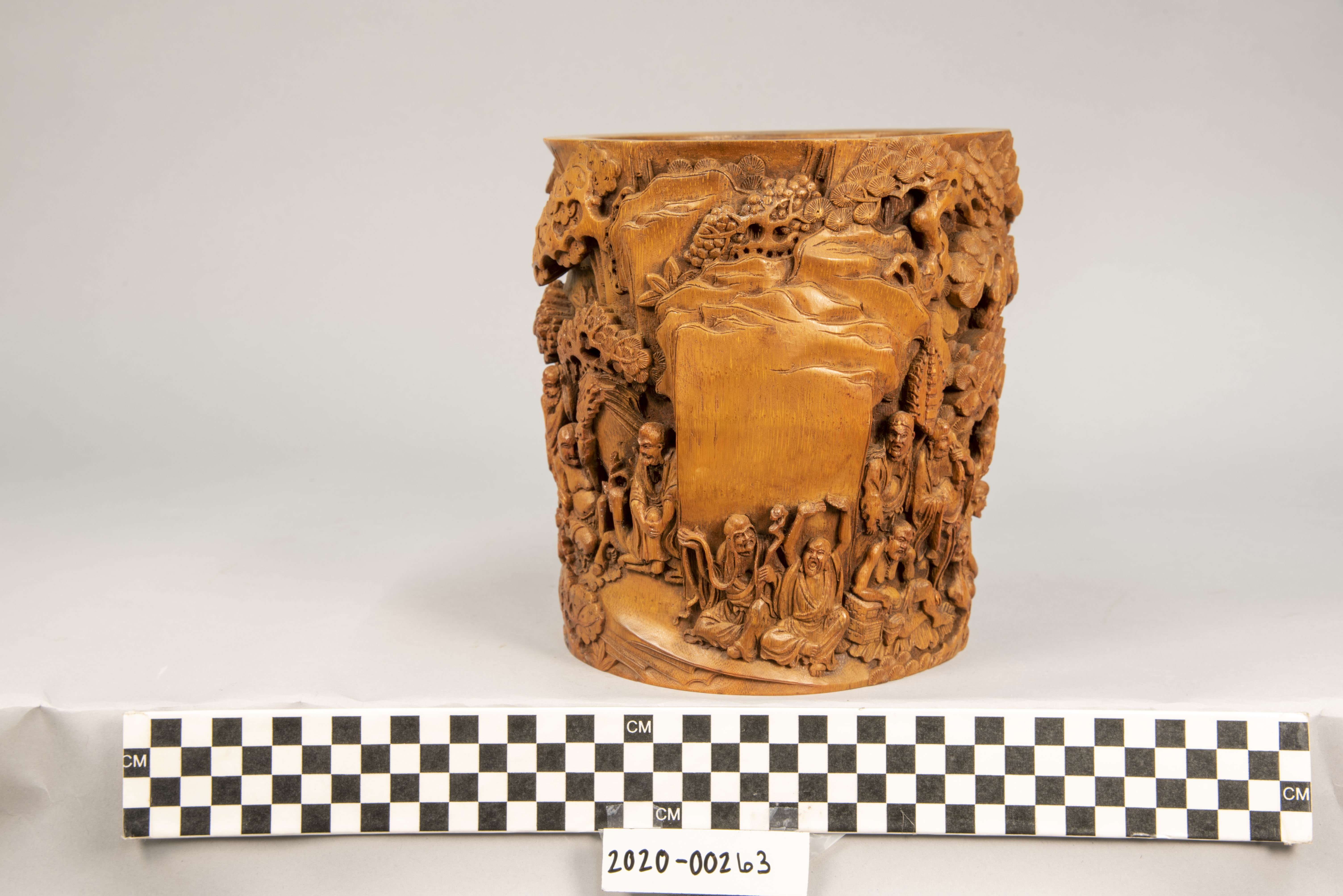 Bitong, Brush Pot: 18 Lohan, Search the Collection, Spurlock Museum, U of I