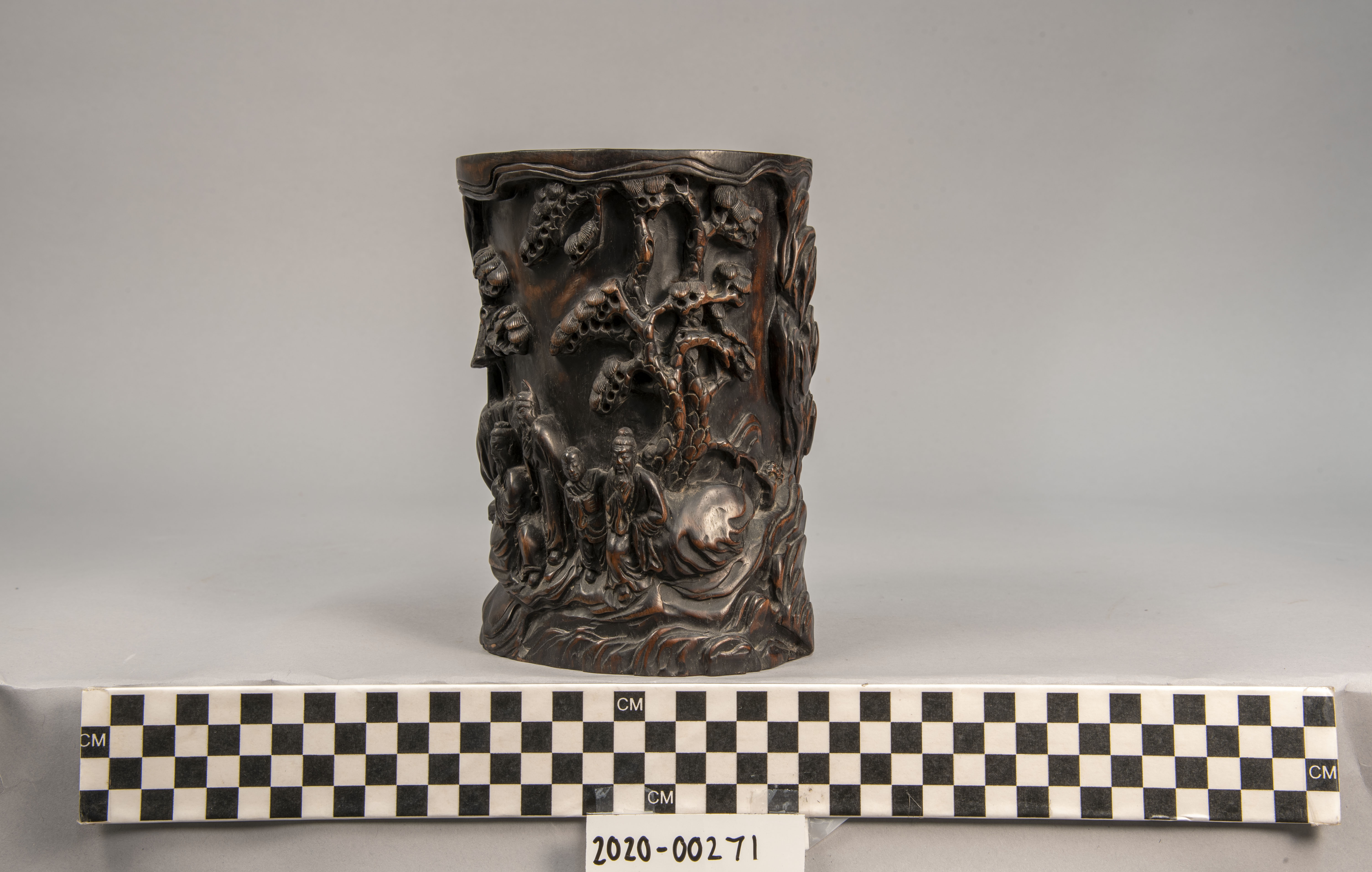 Bitong, Brush Pot: Officials and Acolytes in Mountainscape, Search the ...