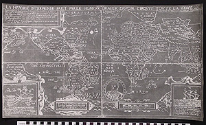 Reproduction Print of European World Map, Search the Collection ...