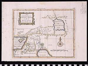 Map: Situation of the Garden of Eden: as also of Mount Ararat whereon ...