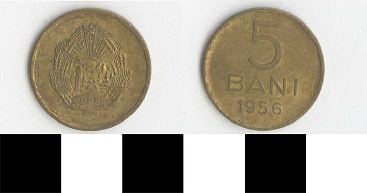 Coin: Romania, 5 bani, Search the Collection, Spurlock Museum, U of I